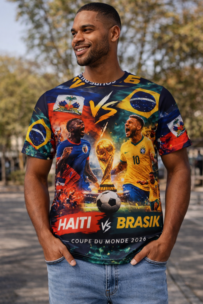 Haiti vs Brazil 2026 World Cup Battle T-Shirt – Premium Graphic Edition ...